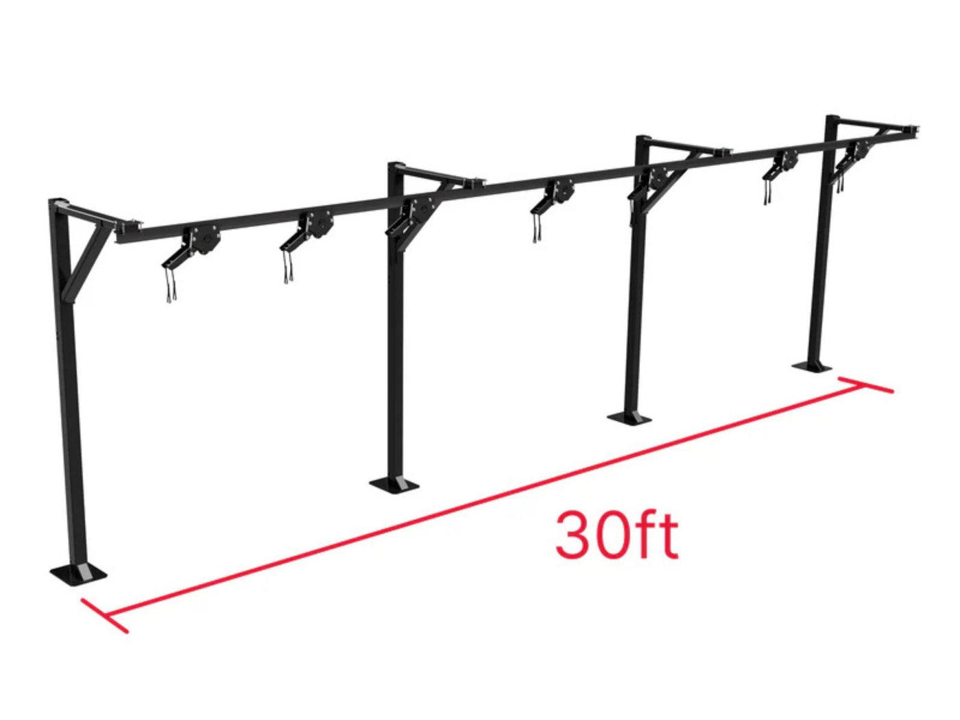 Trolley Bag Rack: Floor Mount