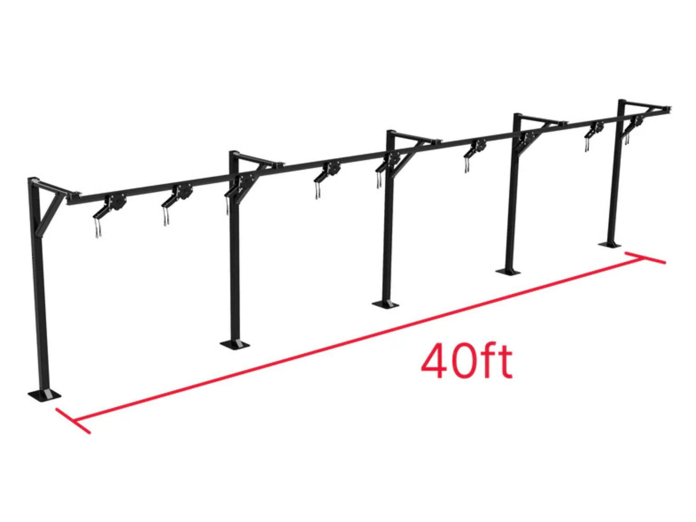 Trolley Bag Rack: Floor Mount